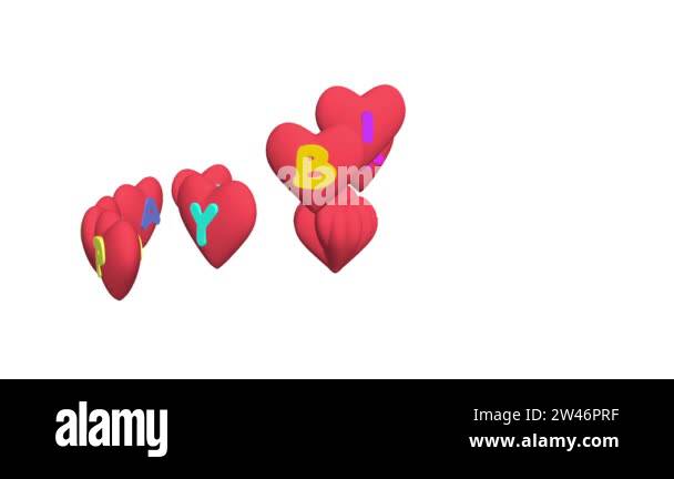 Happy Birthday, 3D animation. Great present to the Happy Birthday. 3D ...