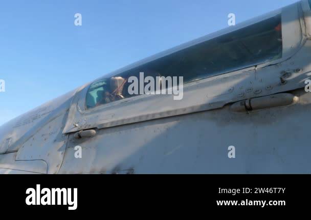 Canopy of a soviet era russian military aircraft MiG 21 of Serbian Air ...