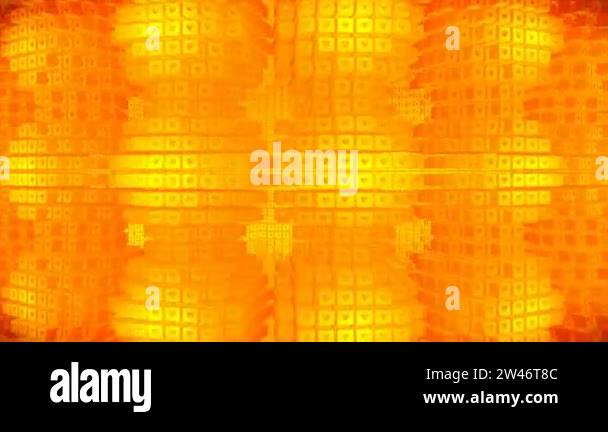 Broadcast Rotating Hi-Tech Cubes Grid Matrix, Gold, Technology, 3D ...