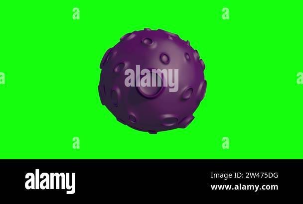 8 different animations 3d cartoon moon planet crater green screen comic ...