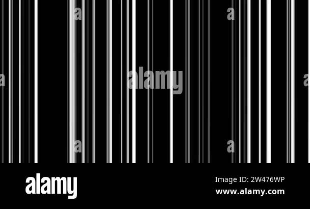 4k Black and white visual video effects with vertical stripes ...