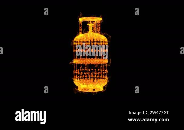 Flammable gas tank. Propane, butane, methane gas tank Stock Video ...