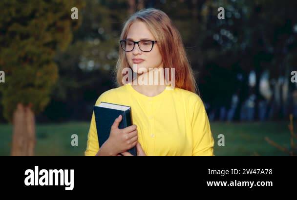 Portrait happy student standing park Stock Videos & Footage - HD and 4K ...