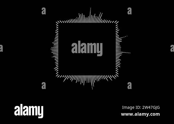 Abstract Music Hud Circle Equalizer Background/4k animation of an ...