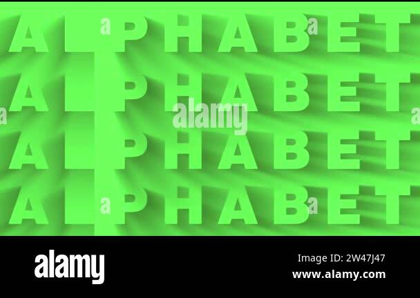 SEAMLESS ANIMATED ENGLISH ALPHABET YELLOW BACKGROUND Stock Video ...