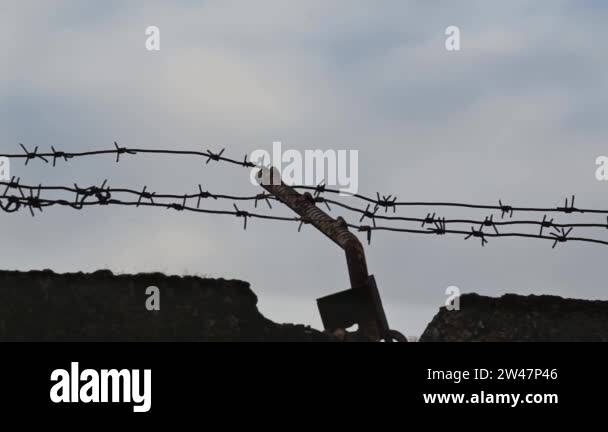 Stretched barbed wire over Stock Videos & Footage - HD and 4K Video ...