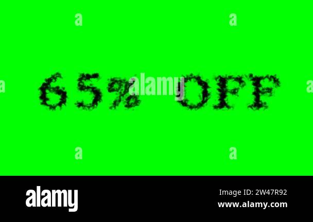 65% Off smoke text effect green isolated background. animated text ...