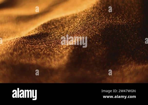 Golden shiny fabric texture close-up for fashion brand as holiday ...