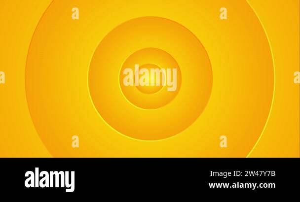 4k sunny yellow gradient 3d looped animated concentric background with ...