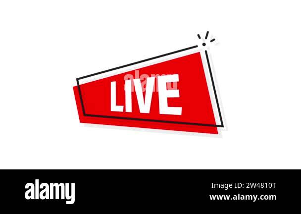 Live icon, great design for any purposes. Live stream sign. Digital ...
