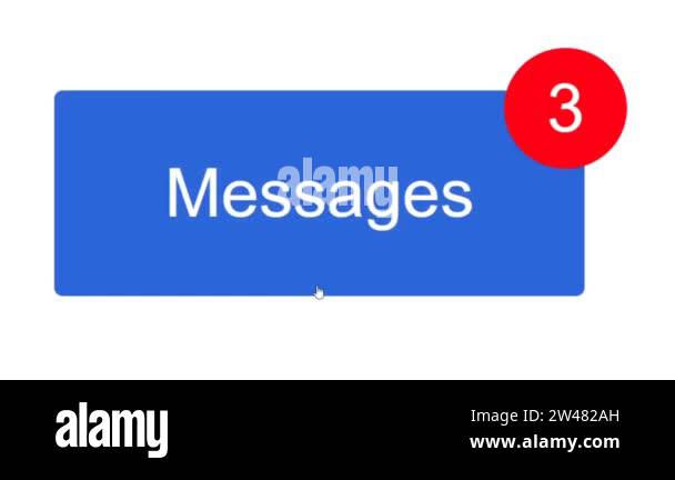 Mouse Cursor Slides Over And Clicks Mobile App Messages Device Screen View Of Cursor Clicking