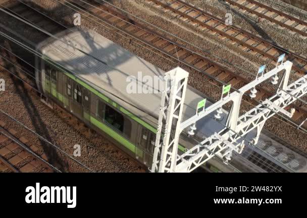 Japanese commuter train Stock Video Footage - Alamy