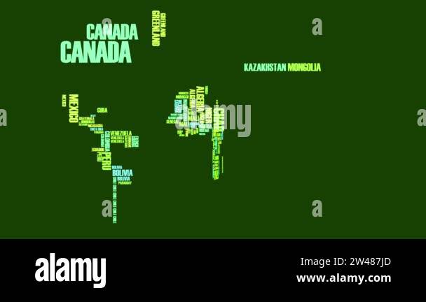 Contemporary map of the world Stock Videos & Footage - HD and 4K Video ...