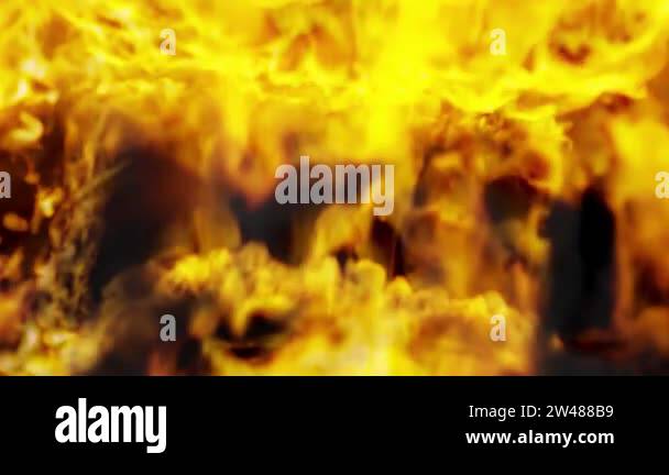 Looping Fire Flames. the flames of Fire wall in slow motion render 3d ...