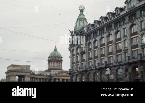 Architecture of historical buildings in city center with Cathedra ...