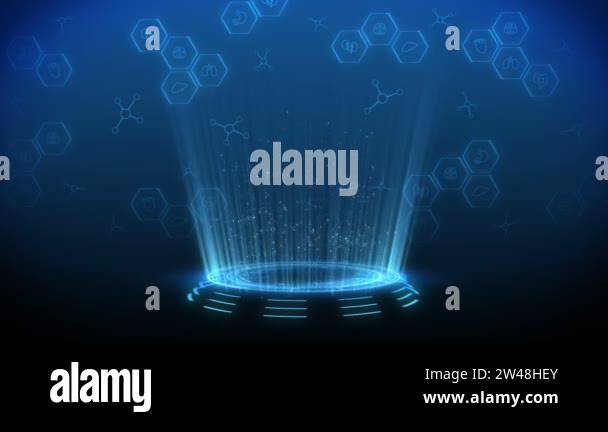 Modern medical health care concept. Futuristic examination with health ...