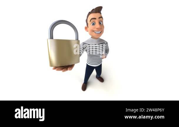 Illustration cartoon character lock Stock Videos & Footage - HD and 4K ...