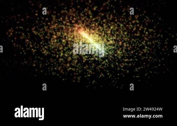 Particles animation to represent sky full of shining stars that moves ...