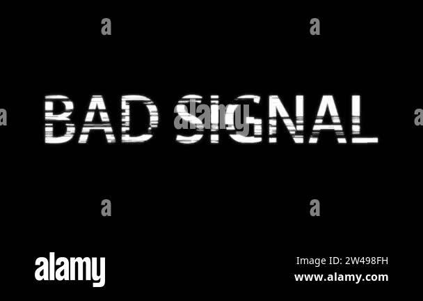 Abstract Digital Animation of Glitch and Noise. Bad Signal on the TV ...