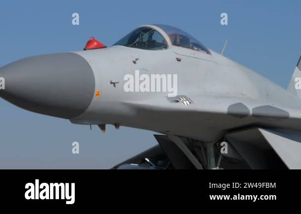 Close View of Russian Modern Supersonic Fighter Jet MiG 29 Armed with ...