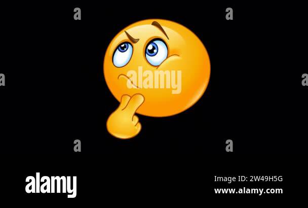 Thinking emoticon smiley Stock Videos & Footage - HD and 4K Video Clips ...
