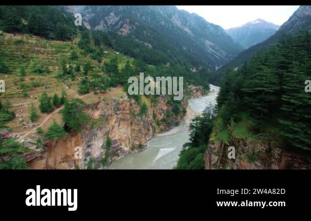 Uttarakhand Village in Uttarkashi, India surrounded by forest and ...