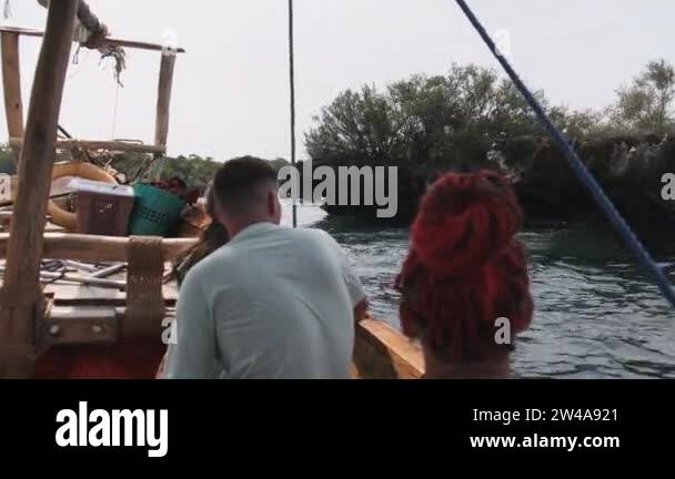 Lagoon at Kwale Island in Menai Bay, Mangroves with Reefs and Rocks ...