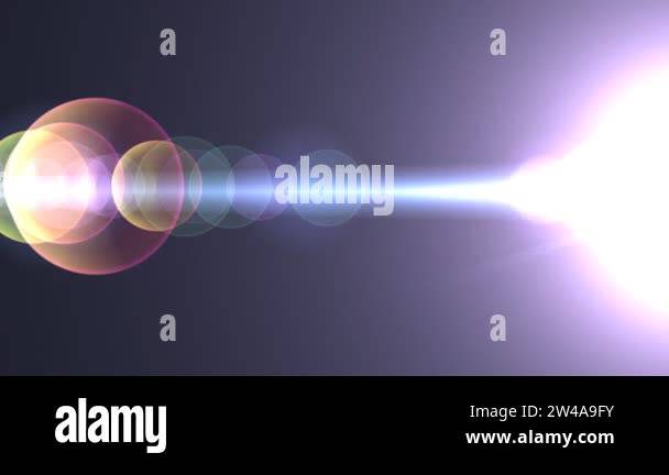 Anamorphic lens flare. FHD resolution lights background Stock Video ...