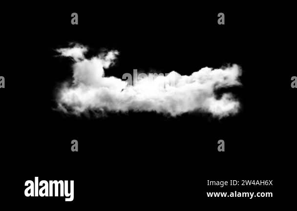 Realistic 3D 4K Animation of the White Clouds Moving Loop Animation ...