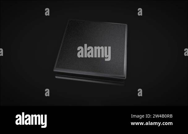 3D animation of an Assembly processor with the texture of the brain ...