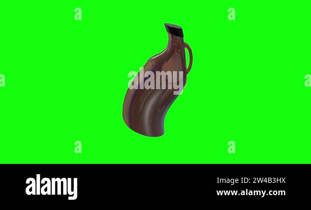8 animations growler beer glass ceramic bottle green screen 3d artisan ...