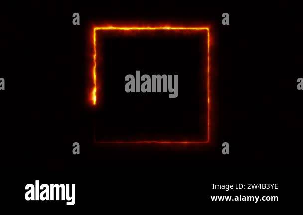 Fire Light Stroke Fx Comet Spinning Loop/ 4k animation of an abstract ...