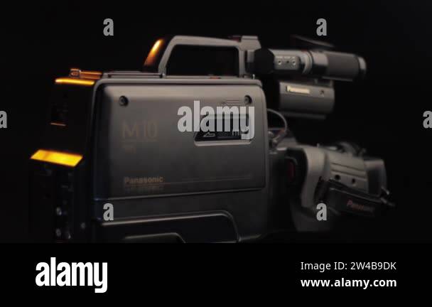 Panasonic M10 Vintage VHS Tape Video Camcorder From 1990s, Spinning ...