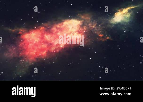 Flying Through The Stars And Nebula In Space. Space Background. 4k ...