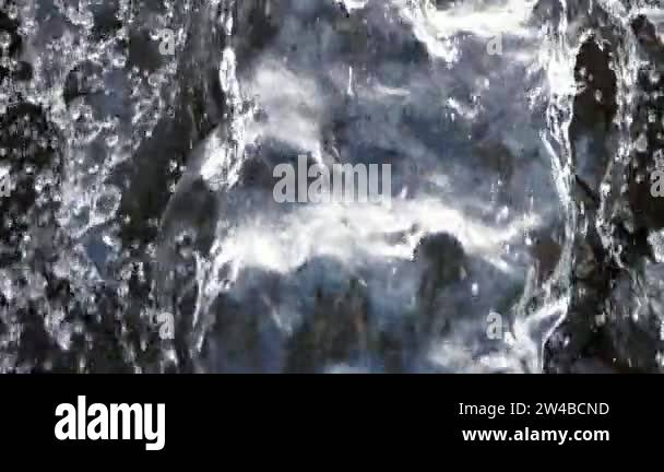 Splashing flowing water from waterfall Stock Videos & Footage - HD and ...