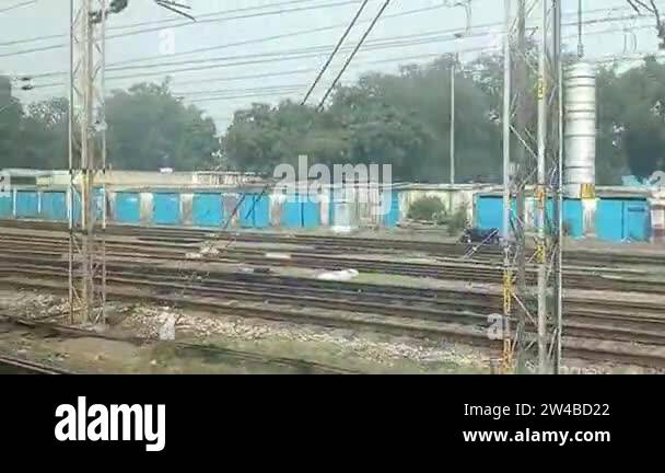 Platform track footbridge architecture Stock Videos & Footage - HD and ...