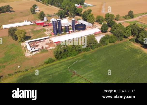 Farm fields landscape buildings Stock Videos & Footage - HD and 4K ...