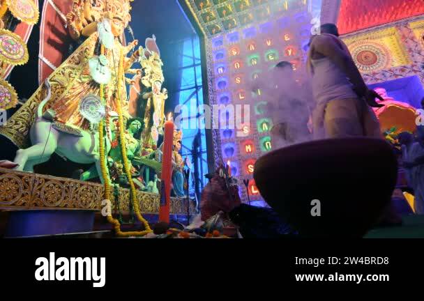 Howrah, West Bengal, India - 5th October 2019 : Covered under Holy ...