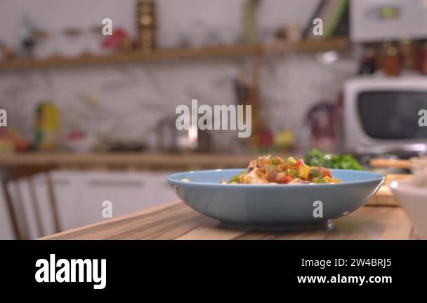 Steam coming out of a plate Stock Video Footage - Alamy