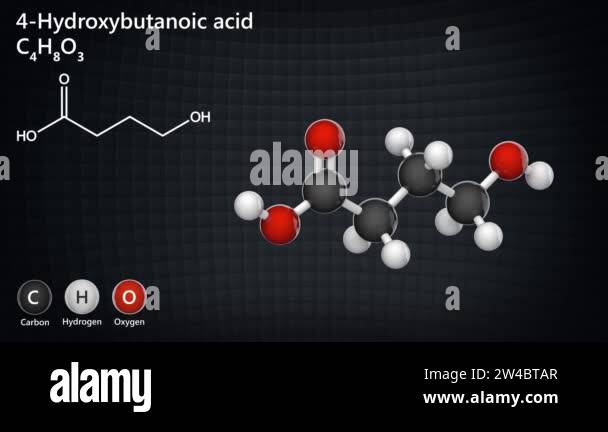 Gamma hydroxybutyric acid molecule Stock Videos & Footage - HD and 4K ...