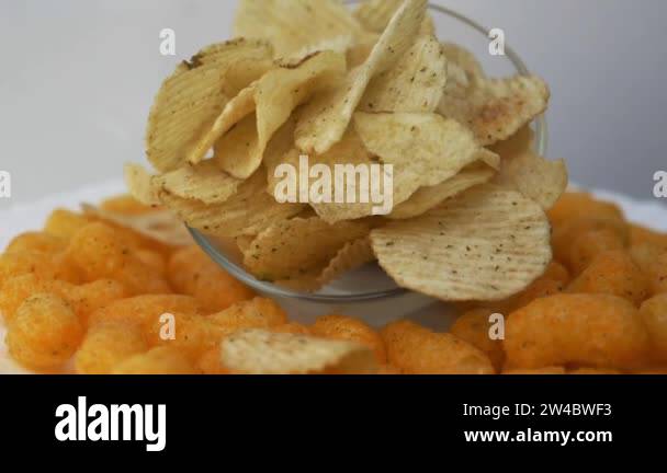 Straw potato chips Stock Videos & Footage - HD and 4K Video Clips - Alamy