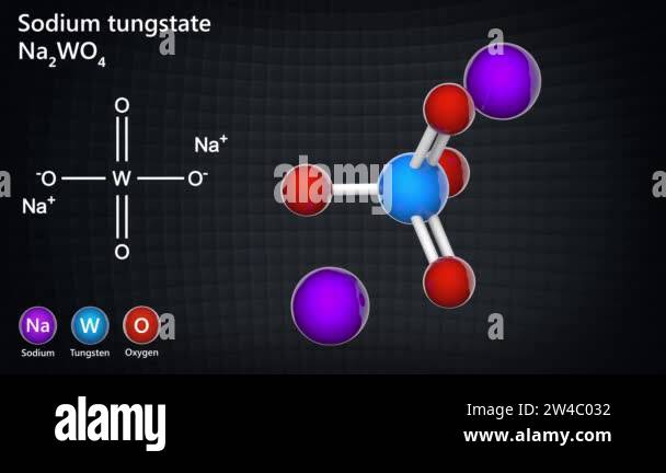 Sodium tungstate is the inorganic compound with the formula Na2WO4. 3D ...