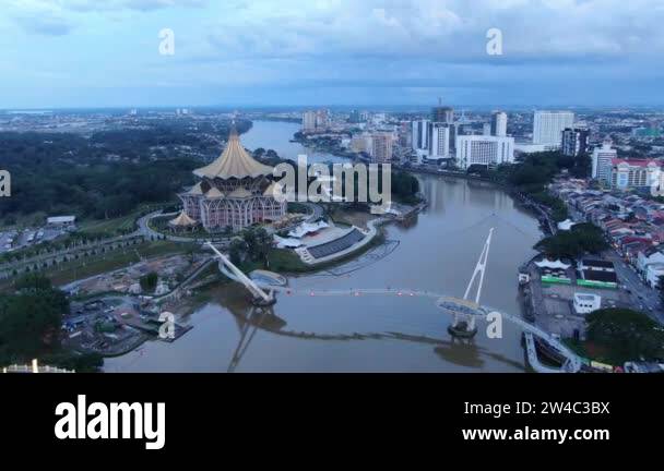 Kuching, Sarawak / Malaysia - October 10 2020: The iconic landmark ...