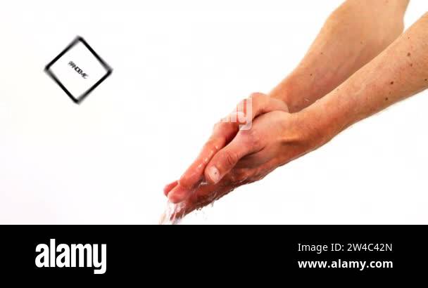 Animation of words Stay at home, Stay safe, Make impact and Coronavirus ...