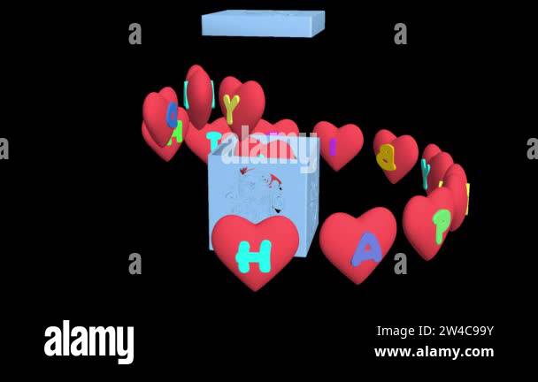 Happy Birthday, 3D animation. Great present to the Happy Birthday ...