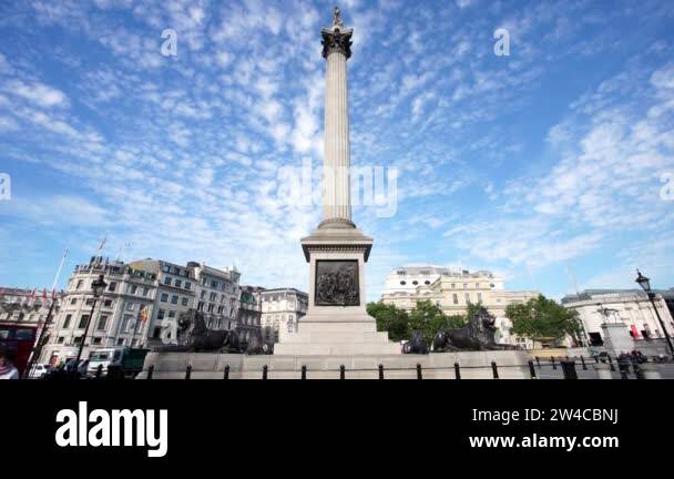 Nelson statue trafalgar square Stock Videos & Footage - HD and 4K Video ...