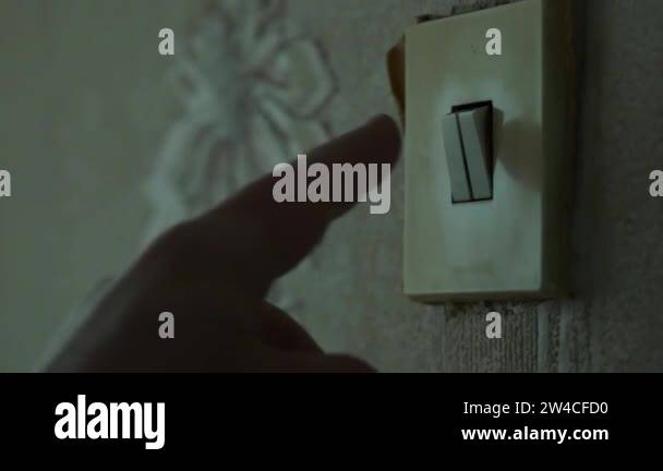 Hand light switch Stock Videos & Footage - HD and 4K Video Clips - Alamy