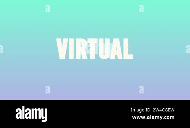 Virtual Assistant. Retro Text Animation Stock Video Footage - Alamy