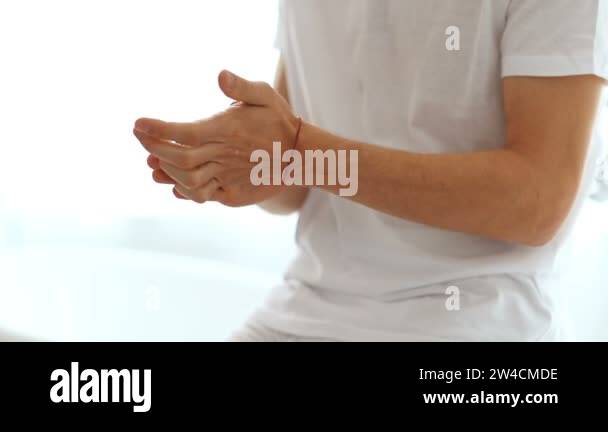 Man using lotion Stock Videos & Footage - HD and 4K Video Clips - Alamy