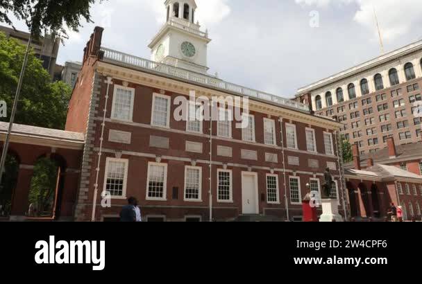 Independence Hall where the Declaration of Independence and the U.S ...